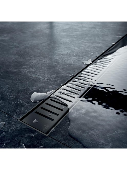 Alcaplast Pure Fekete Padlóösszefolyó Rács 750mm PURE-750BLA