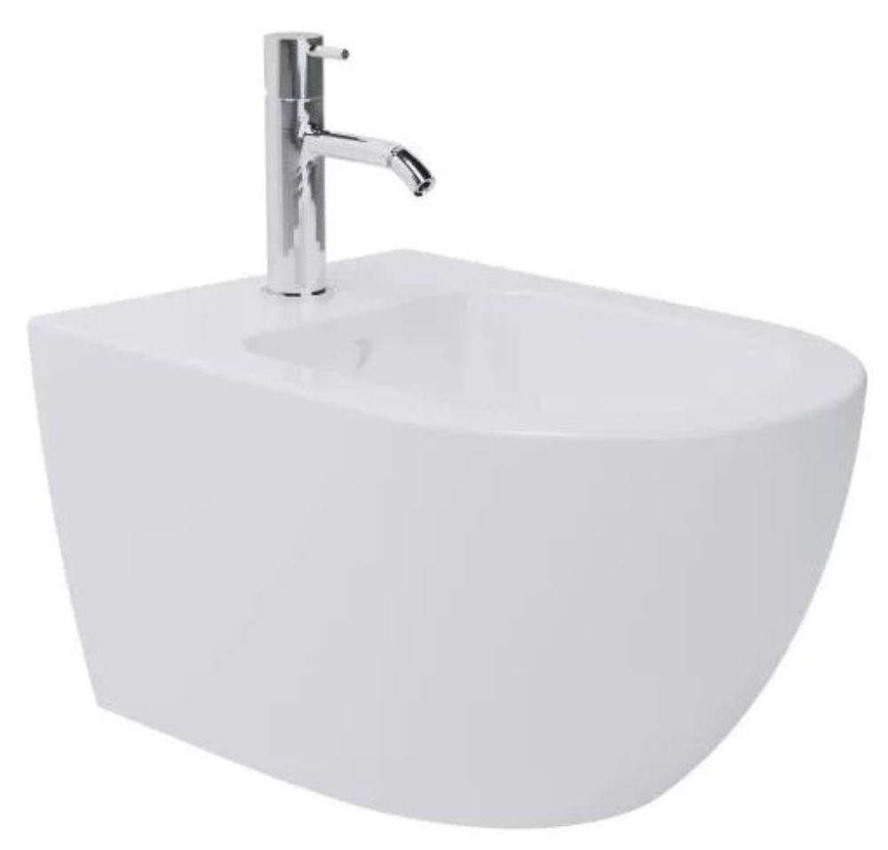 Arezzo design Arizona fali porcelán bidé csaplyukkal, Vortex