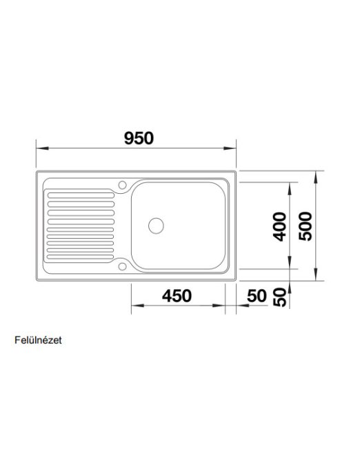Blanco Tipo XL 6 S egymedencés fényezett rozsdamentes acél m