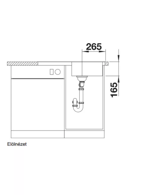 Blanco Lantos 45 S-IF Compact egymedencés fényezett rozsdame