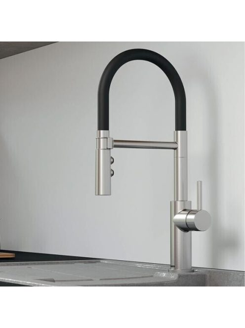 Blanco CATRIS-S Flexo egykaros mosogató csaptelep rozsdament