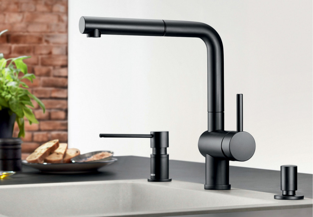 Blanco Linus-S kihúzható fejes magasnyomású mosogató csaptel