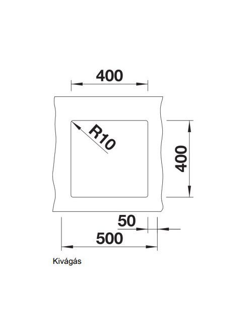 Blanco Subline 400-U egymedencés gránit mosogató lefolyógarn