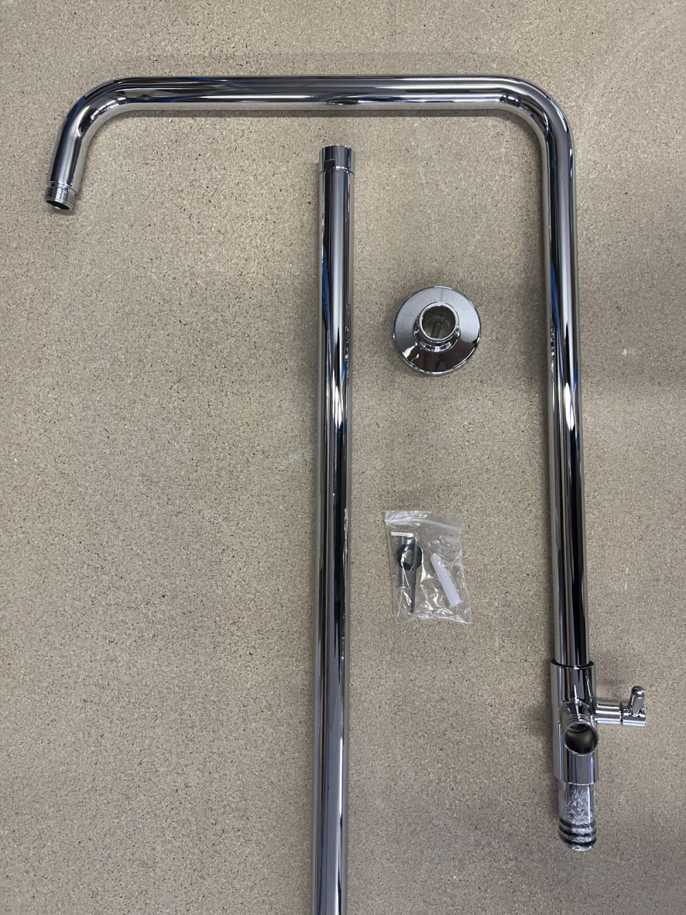 EGYEDI ÁR Deante króm felszállócső XNCJ8DCD0 Pót alkatrész