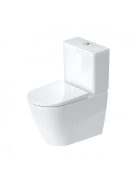 Duravit D-Neo Rimless monoblokk WC-csésze, rögzítőkészlettel