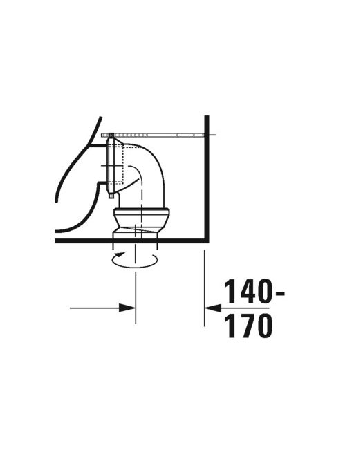 Duravit D-Neo Rimless monoblokk WC-csésze, rögzítőkészlettel