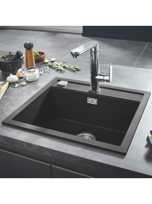 Grohe K700 Kompozit mosogatótálca 560x510 mm, gránit fekete