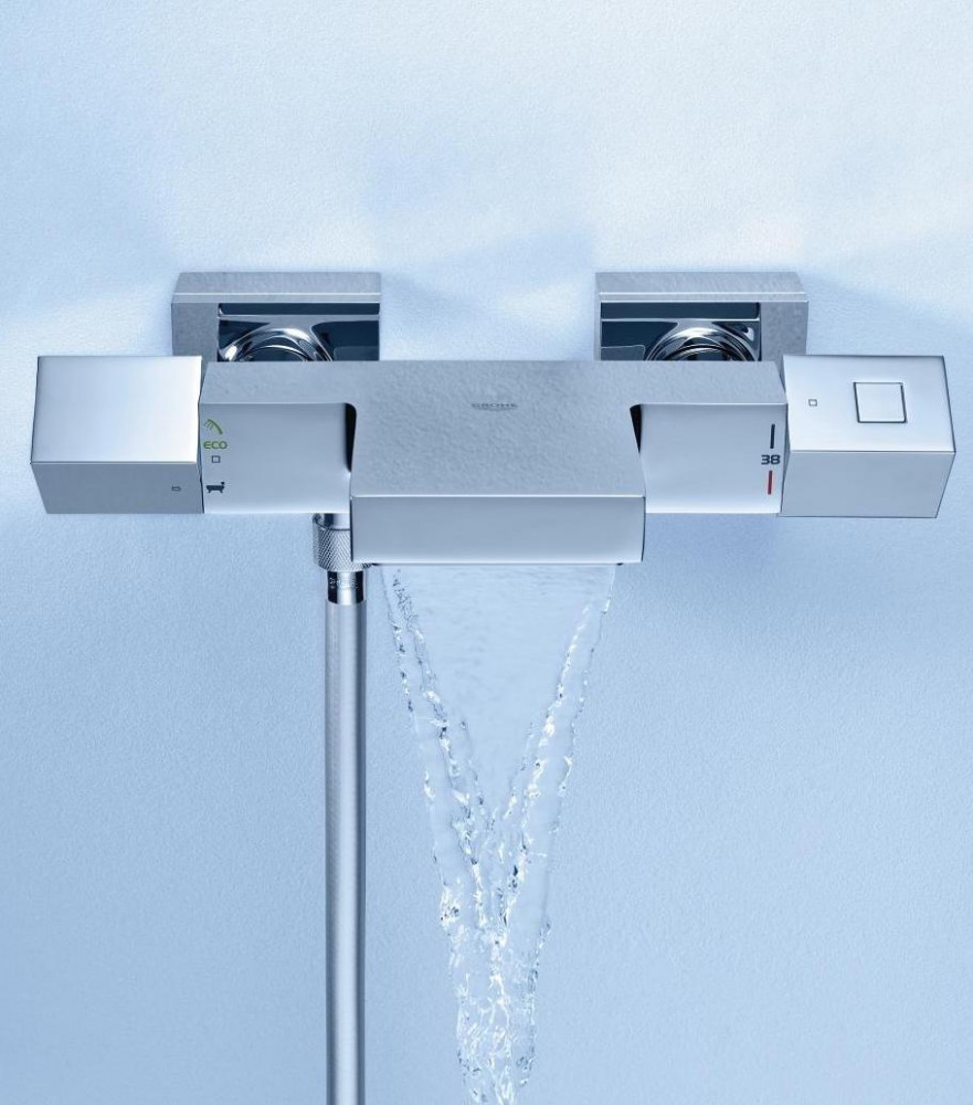 Grohe Grohtherm Cube termosztátos kádcsaptelep Waterfall kif