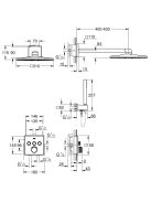 Grohe SmartControl teljes zuhanyrendszer szett 34712000 - Fü