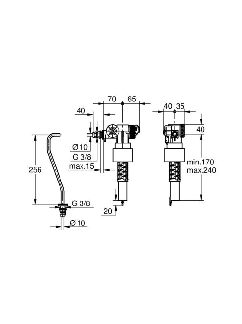 Grohe töltőszelep 37093000 - Fürdőszoba - Fürdőszobai Alkatr