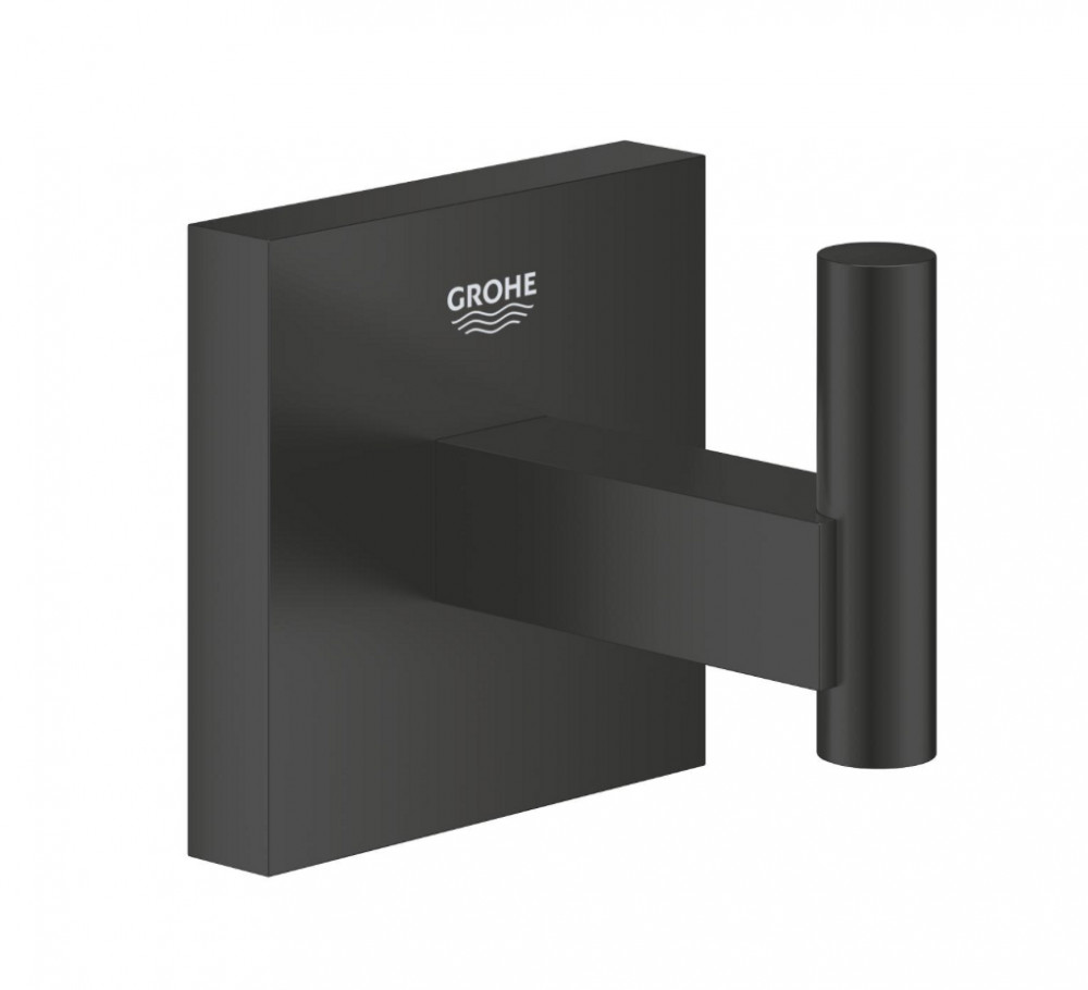 Grohe QuickFix Start Cube fürdőköpeny akasztó, matt fekete 4