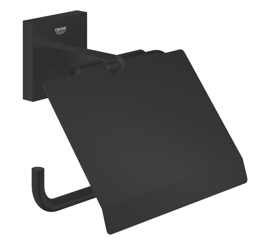 Grohe QuickFix Start Cube fali WC papír tartó fedéllel és rö