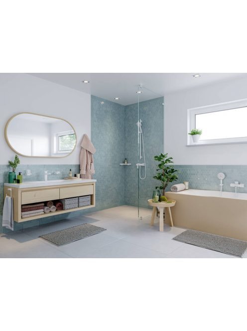 Hansgrohe AddStoris Sarok Tusfürdő tartó króm 41741000 - Für