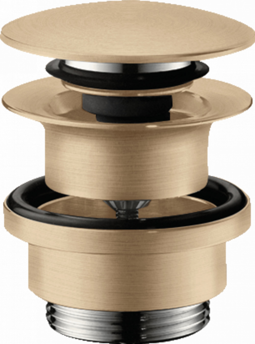 Hansgrohe szálcsiszolt bronz push-open lefolyógarnitúra 5010