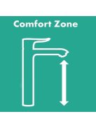 Hansgrohe Finoris egykaros mosdócsaptelep 100, push-open lef