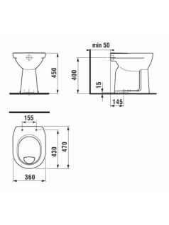 Álló WC Csészék - WC Csészék - Szaniterek - Fürdőszoba - | S