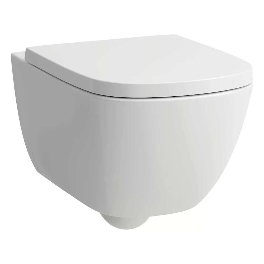 Laufen Palomba fehér fali WC csésze mélyöblítéssel, Rimless,