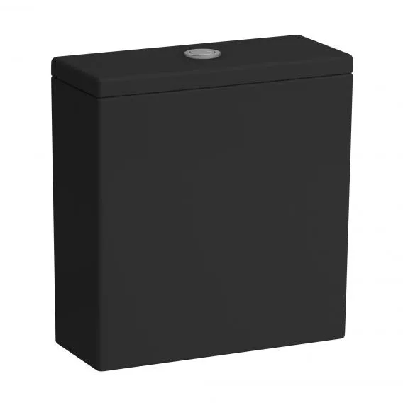 Kartell by Laufen, fekete monoblokk WC tartály, hátsó beköté