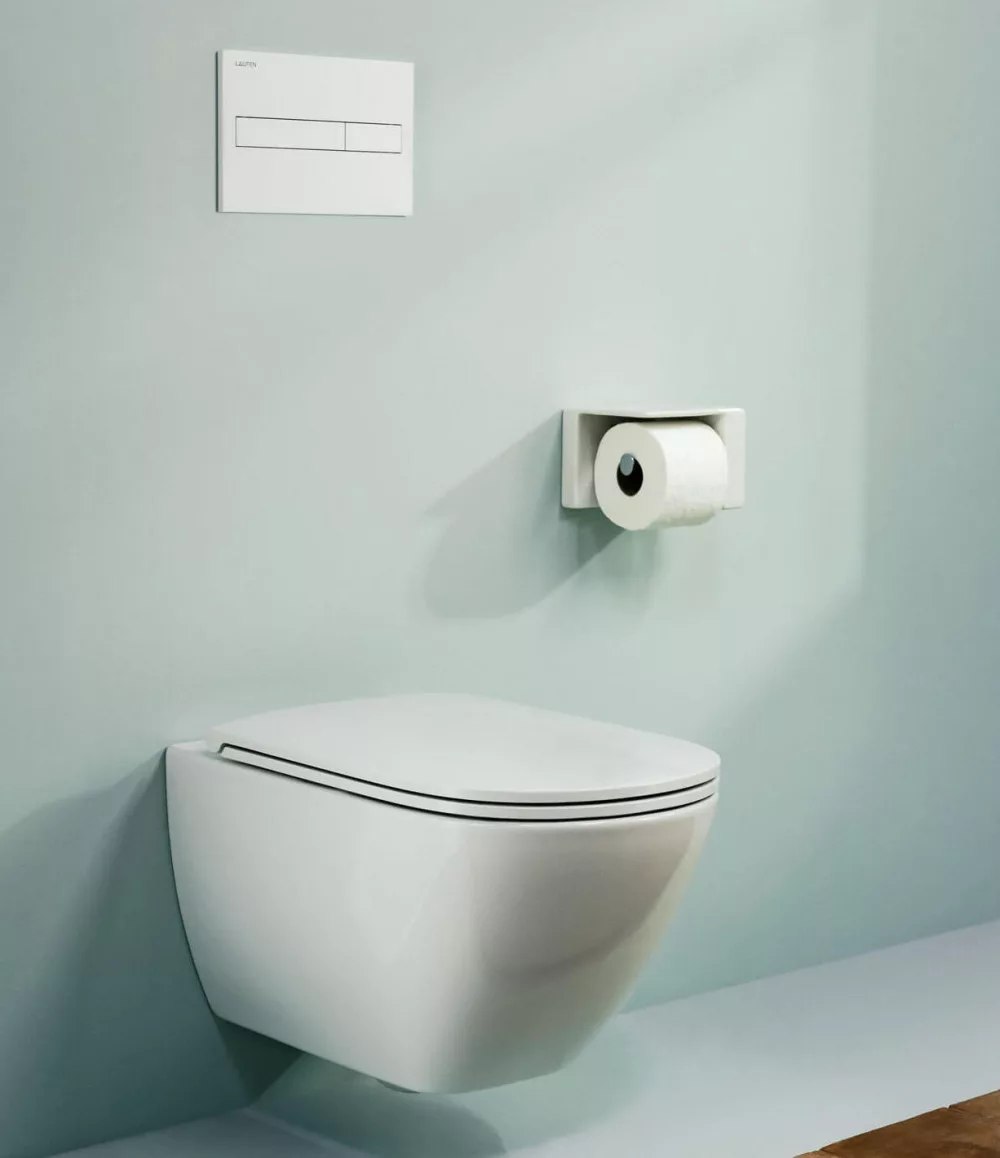 Laufen Lua fali WC csésze, Slim SoftClose ülőkével, Csomagba