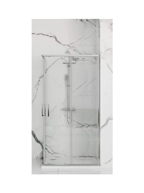 Rea Punto tolóajtós zuhanykabin 80x100x190 cm átlátszó üvegg