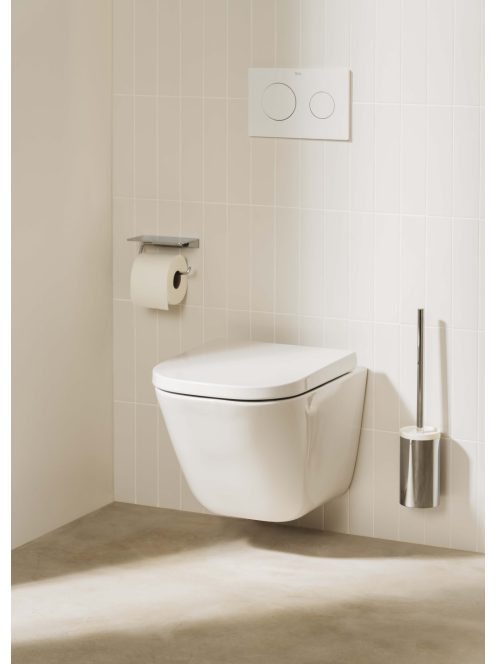 Roca The Gap Square perem nélküli fali WC csésze rögzítővel