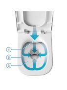 Roca The Gap perem nélküli fali WC csésze A34647L000 - Fürdő