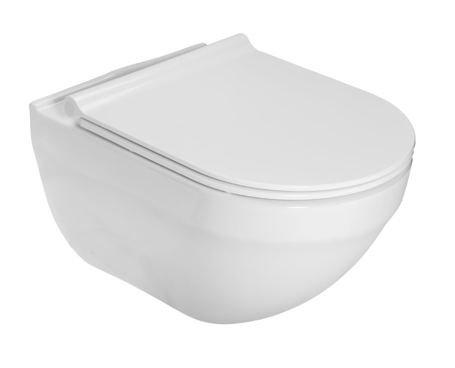 Roca Hebe perem nélküli fali WC csésze 36,2x52 cm, Soft Clos