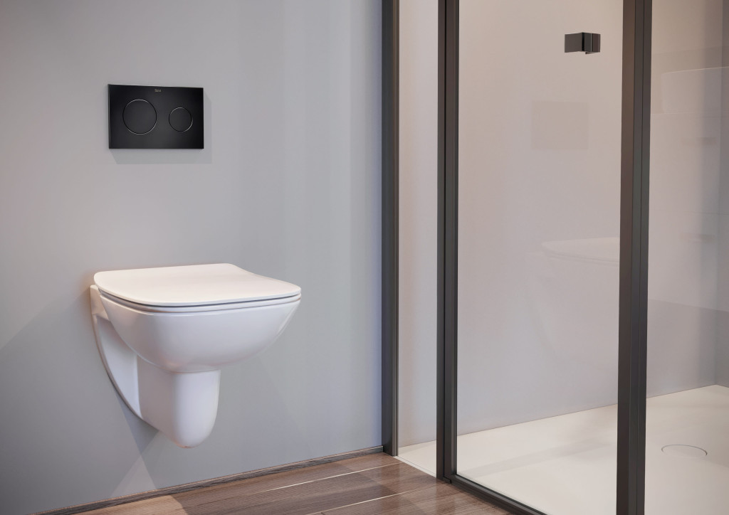 Roca Debba Square Fali kerámia WC csésze Rimless, lágyan zár