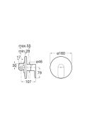 Roca Cala rejtett egykaros zuhanycsaptelep Evershine bevonat