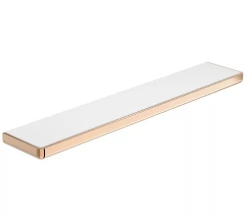 Roca Tempo fali üvegpolc 60 cm fém kerettel, rózsa arany A81