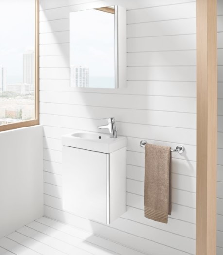 Roca Unik Mini 45 mosdószekrény kézmosóval és tükrös felsősz