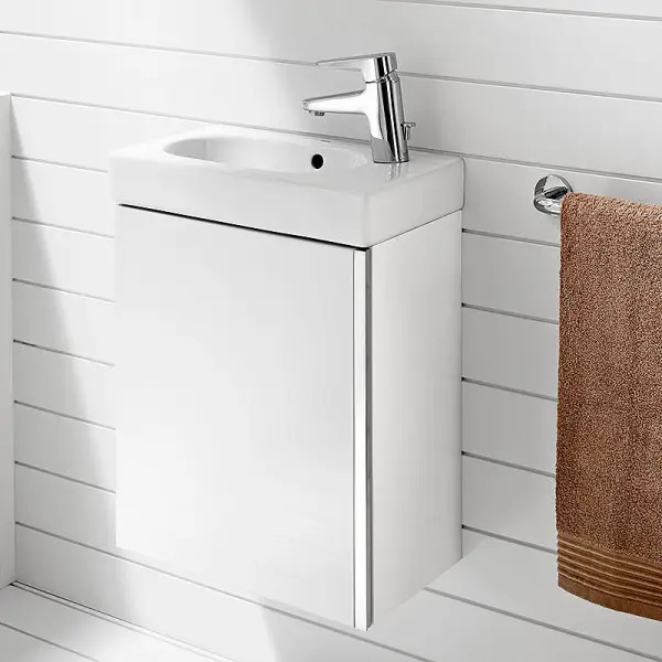 Roca Unik Mini 45 ajtós mosdószekrény kézmosóval Fényes fehé