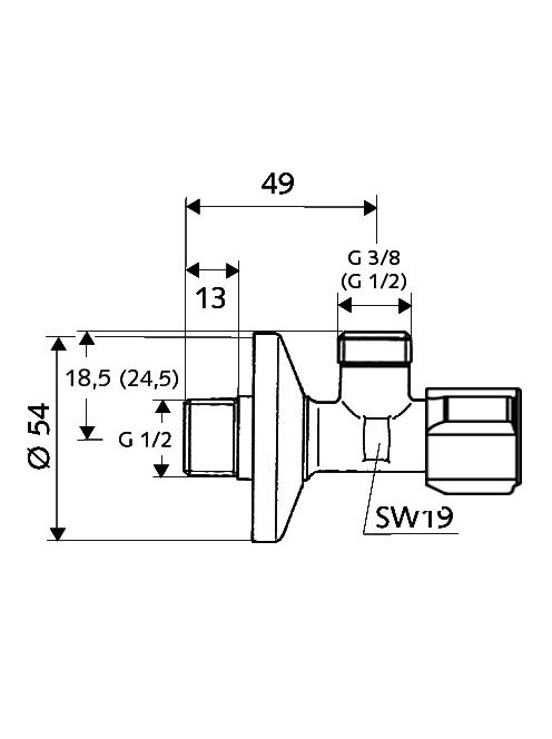 Schell finom-szűrős sarokszelep 054310699 - Fürdőszoba - Sze