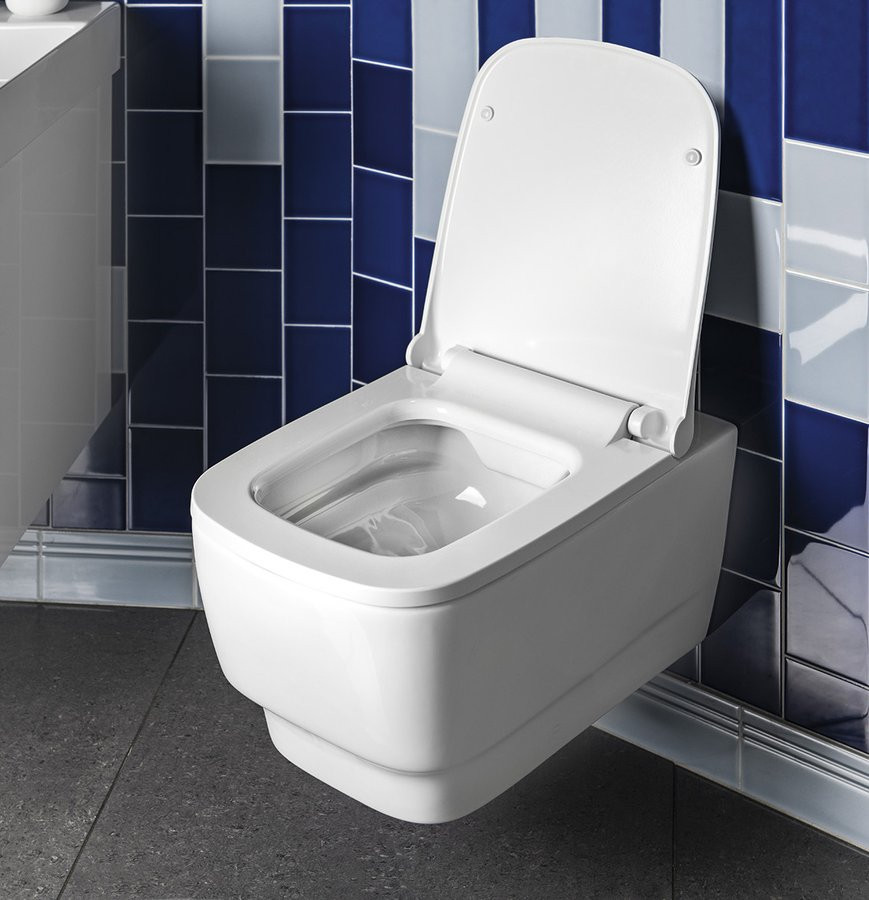 Sapho Bello Rimless szögletes fali WC-csésze 35,5x53 Fehér 1