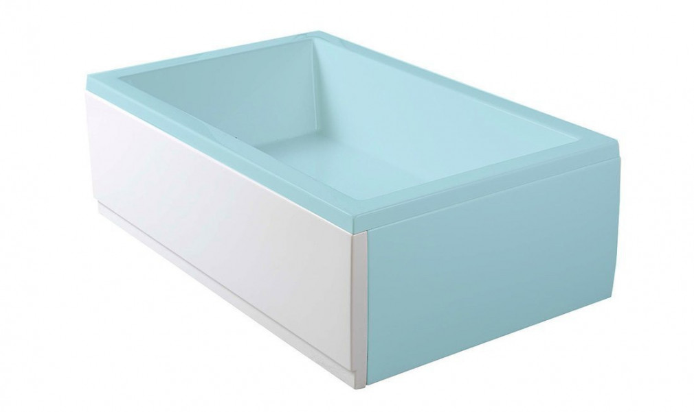 Polysan Deep Plain sarok előlap 131x36 cm, balos, fehér 7295