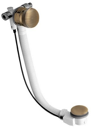 Polysan kád le- és túlfolyó kádtöltővel 775 mm, automata, br