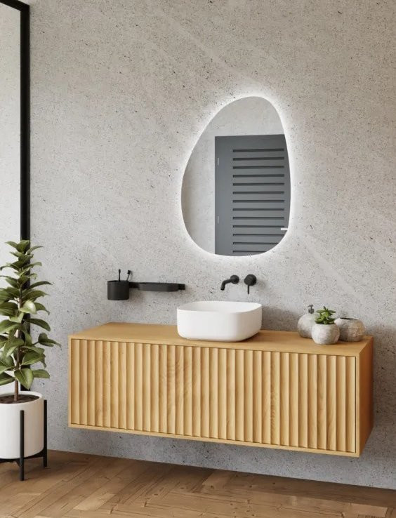 Sapho STEN LED tükör 67x92 cm NA372 - Fürdőszoba - Fürdőszob