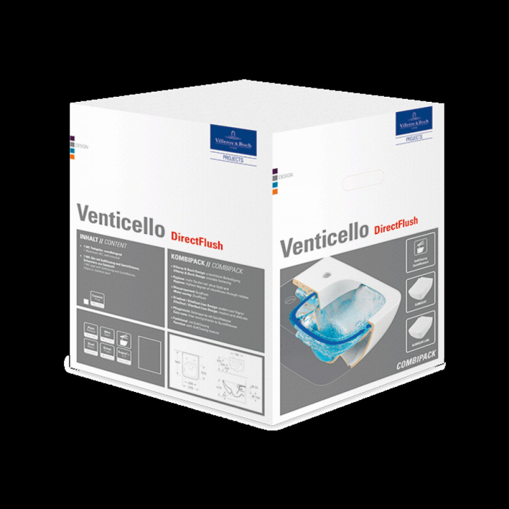 Villeroy & Boch Venticello CeramicPlus mély öblítésű fali WC